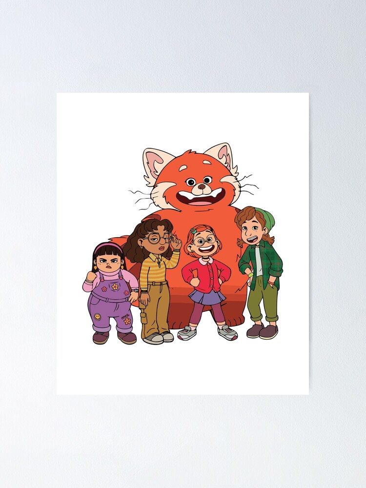 "Turning Red - miriam turning red - Happy Panda" Poster by atfiokhalid9 ...