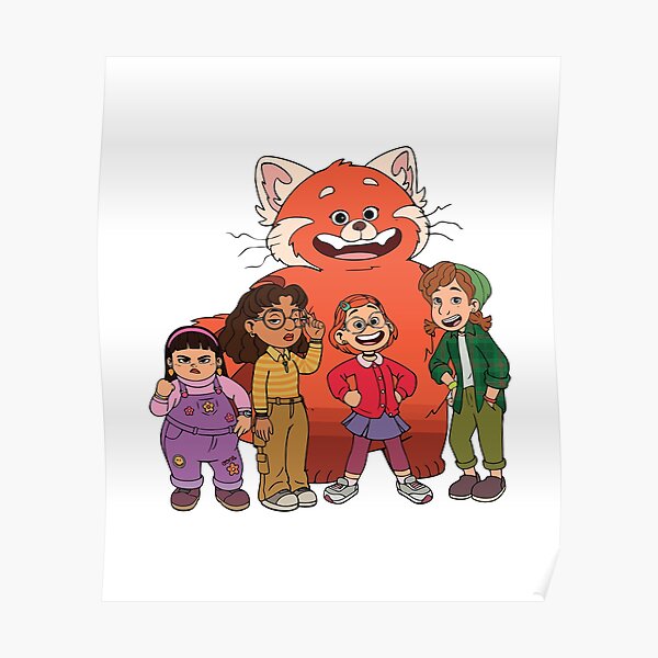 "Turning Red - miriam turning red - Happy Panda" Poster by atfiokhalid9 ...