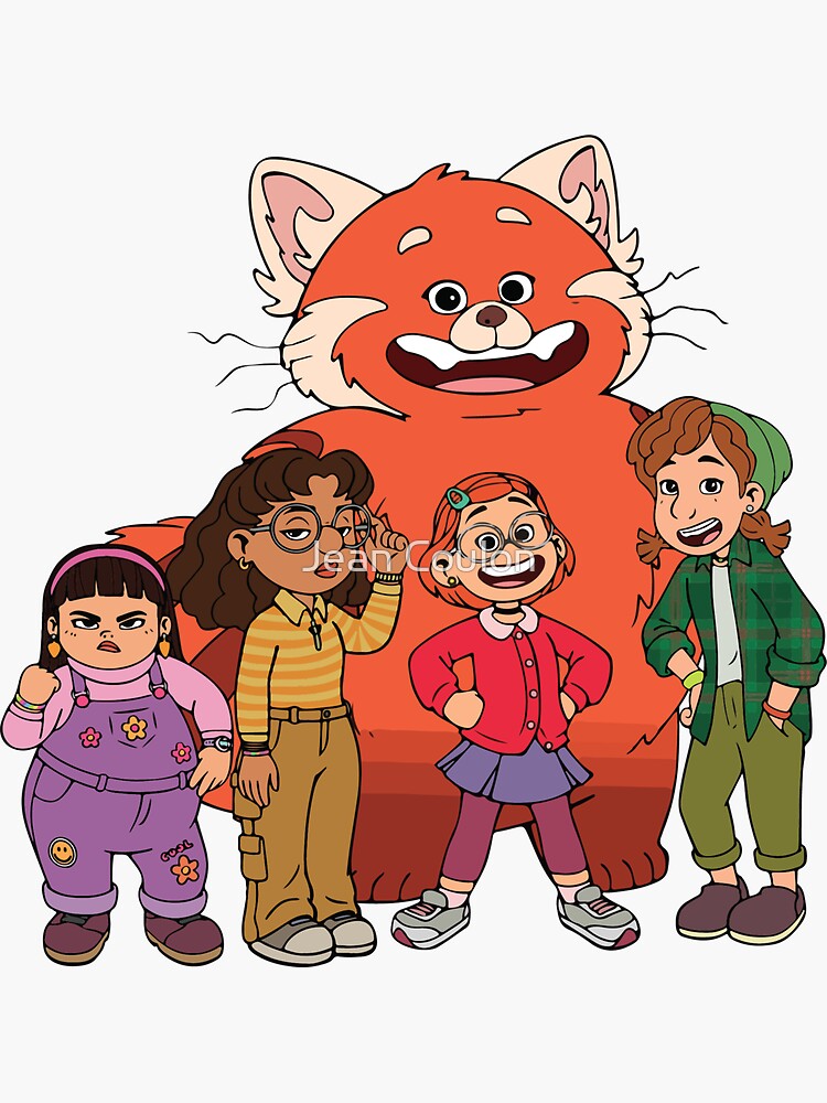 "Turning Red - miriam turning red - Happy Panda" Sticker by ...