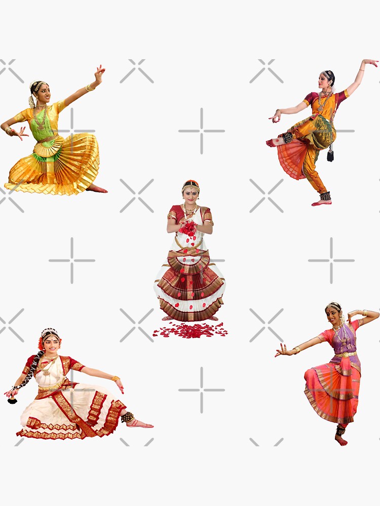 "India Women Dancing" Sticker by ArtCollectables | Redbubble