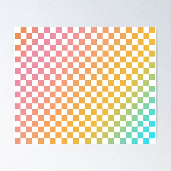 "colorful rainbow checks checkered checkerboard aesthetic pattern ...