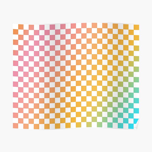 "colorful rainbow checks checkered checkerboard aesthetic pattern ...