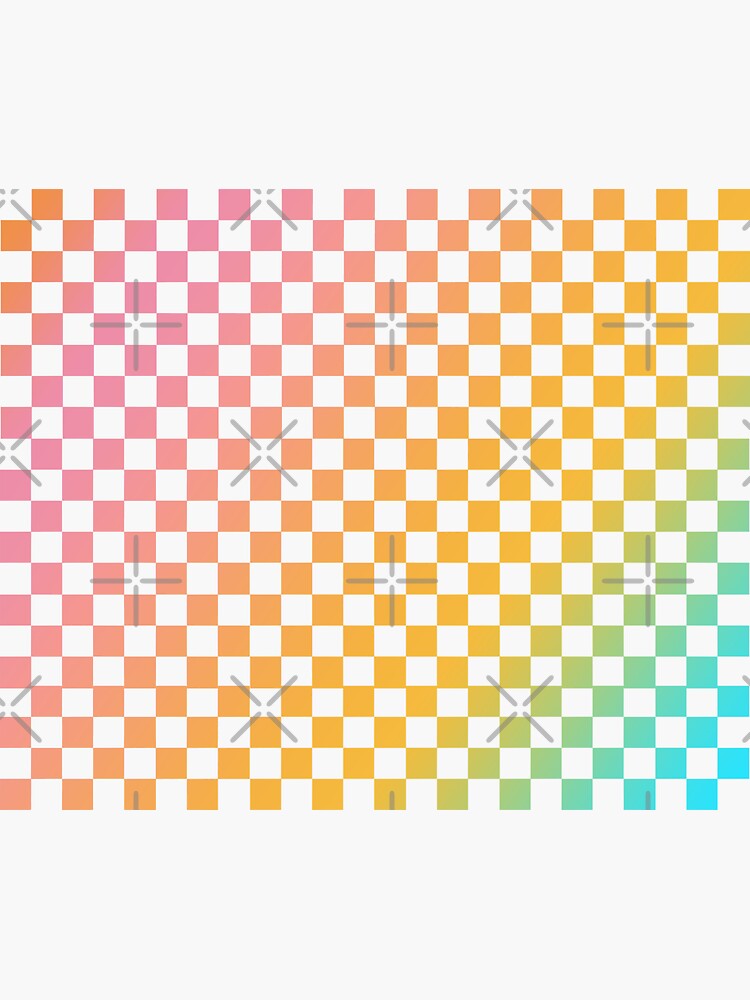 "colorful rainbow checks checkered checkerboard aesthetic pattern ...