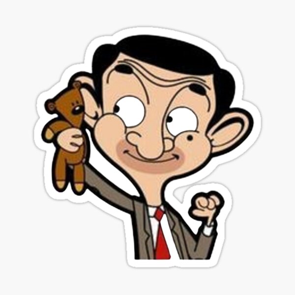 "mr bean" Sticker by themataa | Redbubble