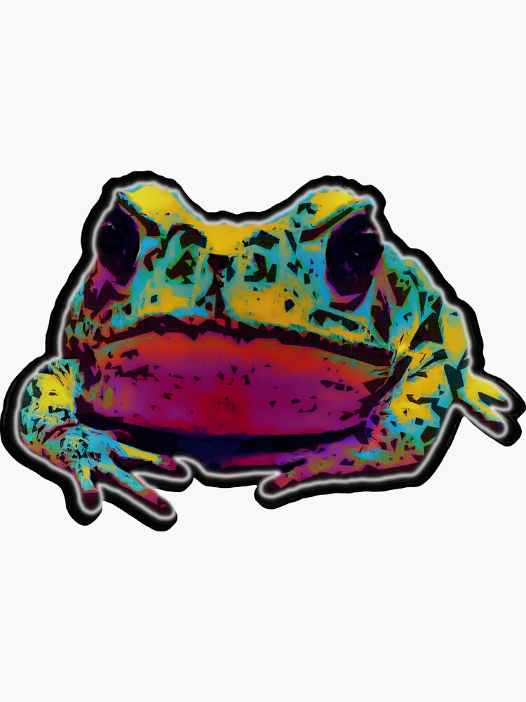 "Trippy Toad" Sticker by Scruffler | Redbubble
