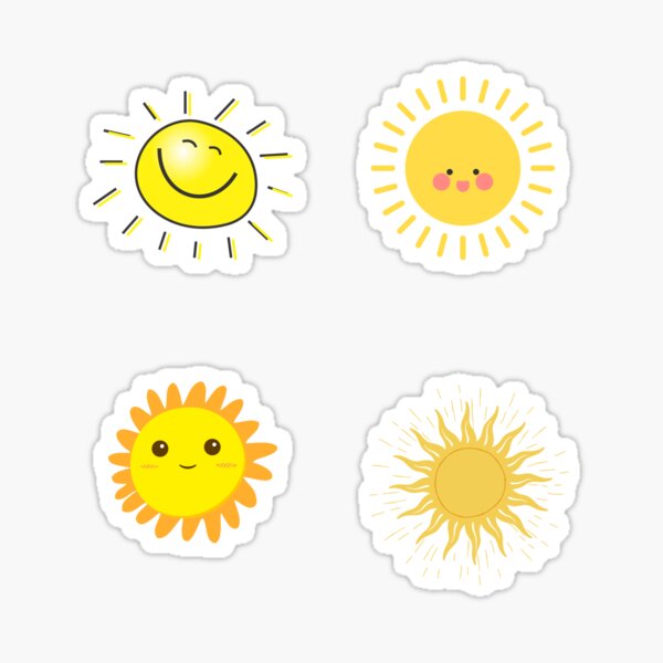 "Cute Sun Design" Sticker by artseydesigns | Redbubble