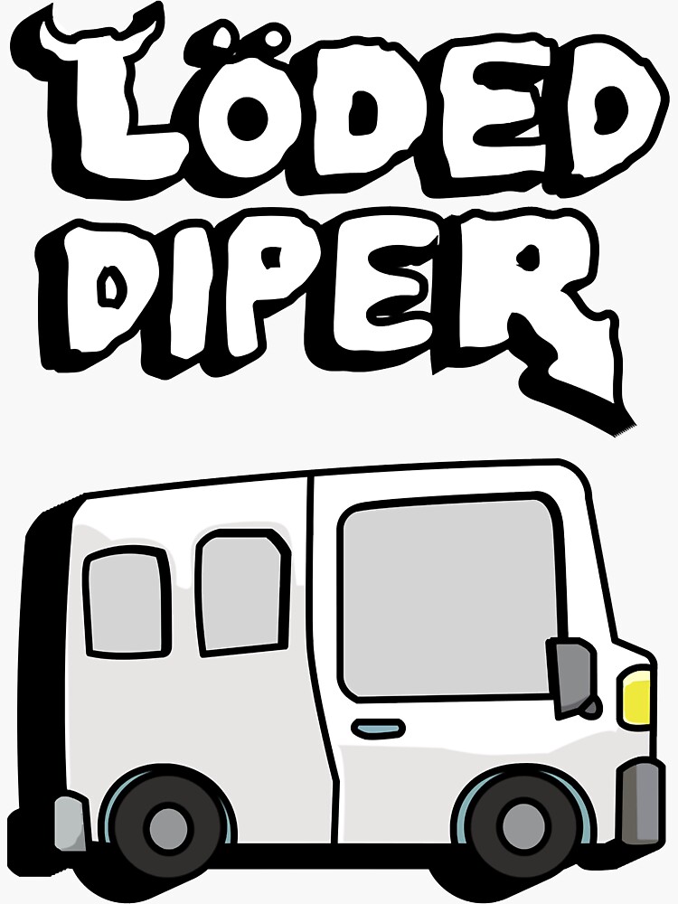 "Loded Diper Classic" Sticker by mauricioholdawa | Redbubble