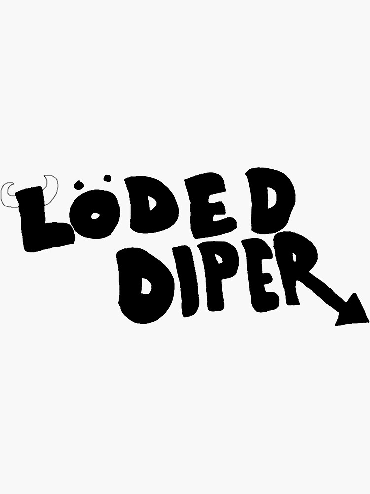 "loded diper Classic" Sticker by mauricioholdawa | Redbubble