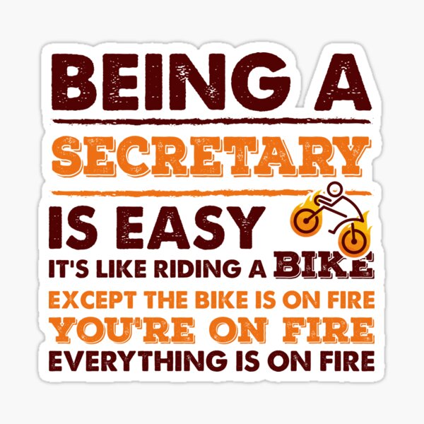 "Being A Secretary Is Easy - Funny Secretary Quote Gift Idea For Men ...