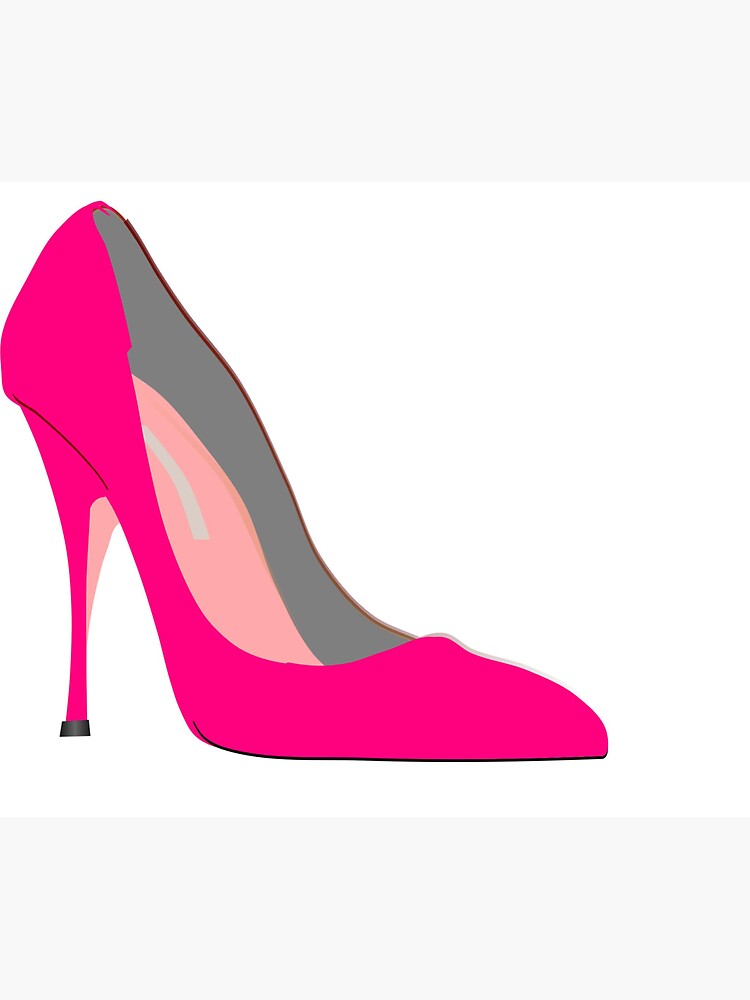 "Pink high heel shoe" Sticker by Fashionweek2022 | Redbubble