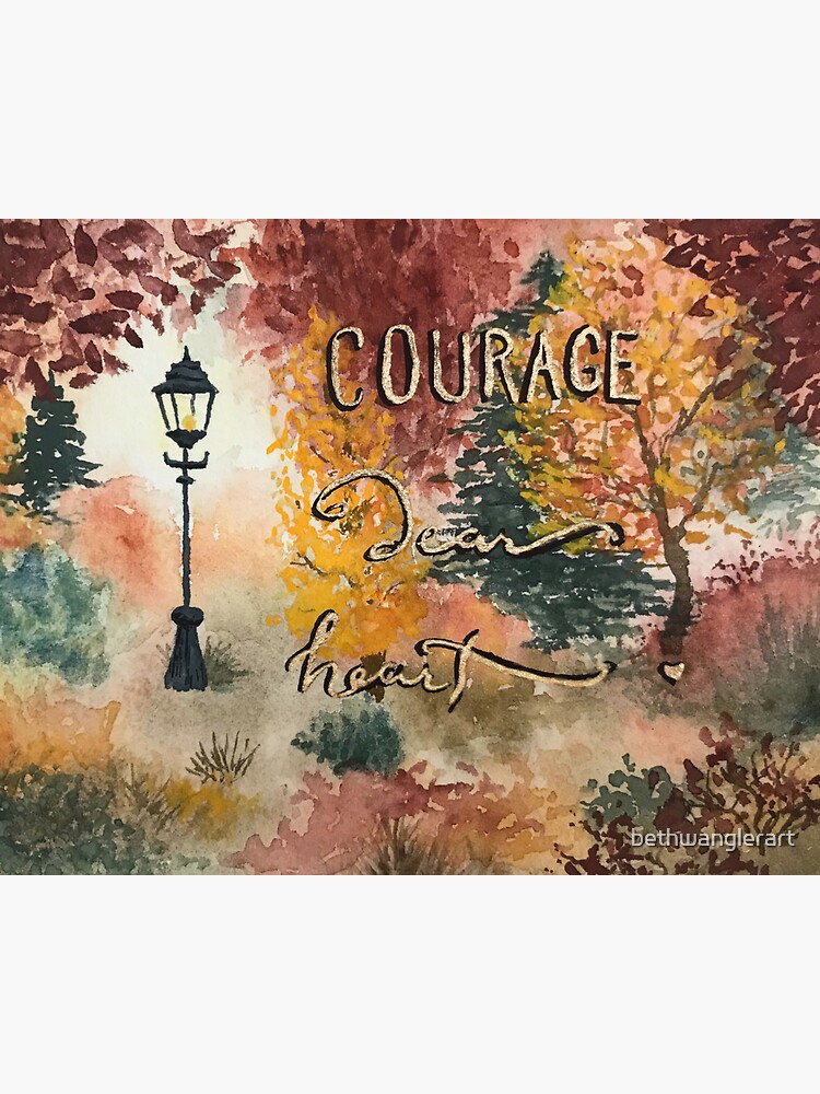 "Autumn Lamp Post" Sticker by bethwanglerart | Redbubble