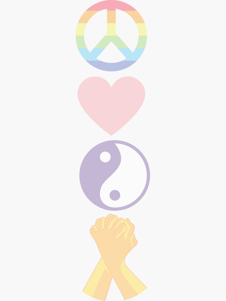 "PLUR Symbols" Sticker by MtnsandMoondust | Redbubble