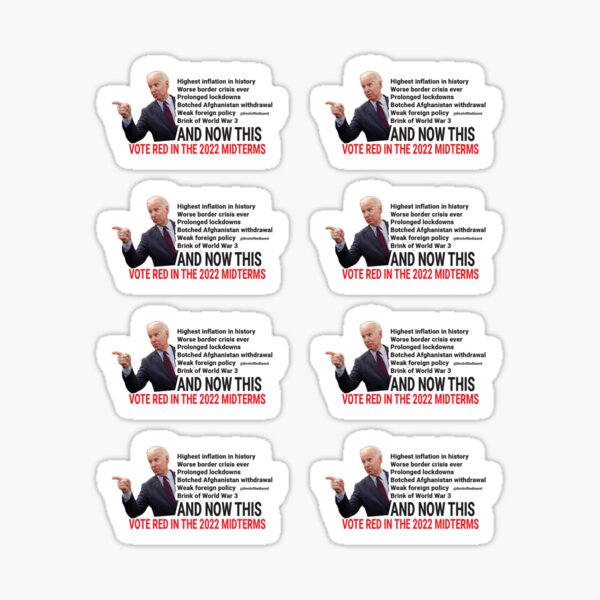 "Vote Red in the 2022 Midterms Sticker Pack" Sticker by BestoftheBased ...