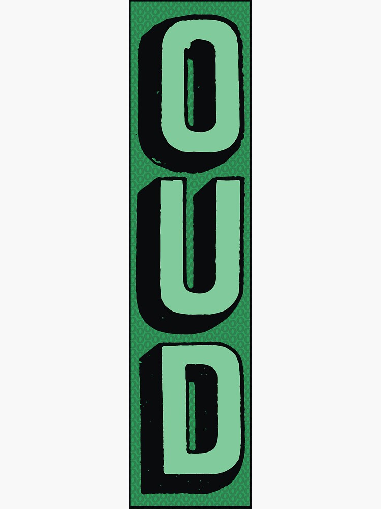 "OUD CAR TAG GREEN" Sticker by SUBROSA-2 | Redbubble