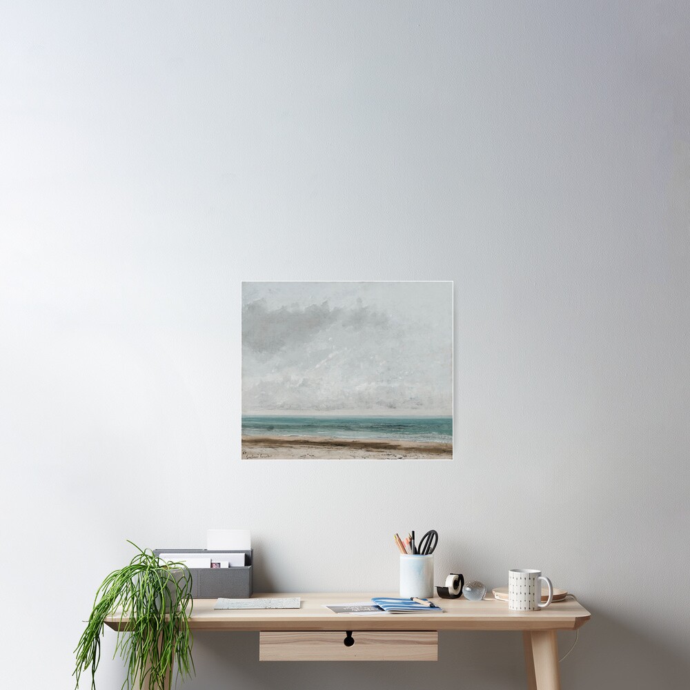 "Vintage Muted Beach scene Painting" Poster for Sale by apopofbeauty ...