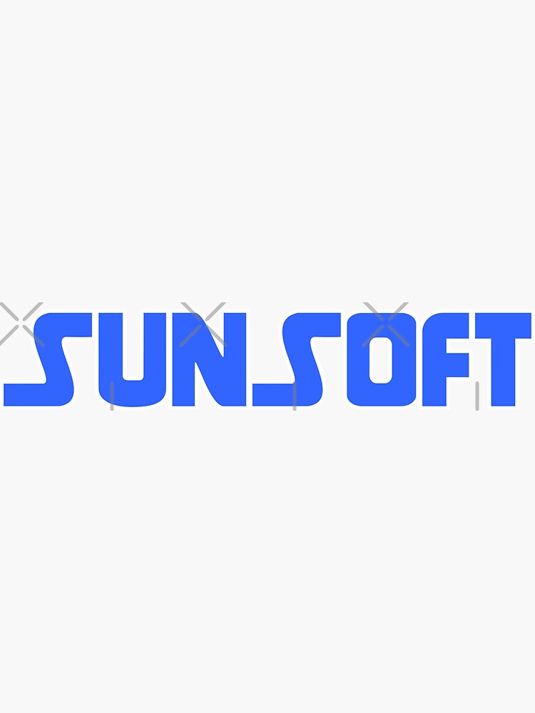 "Sunsoft (サンソフト) Logo" Sticker for Sale by RubenCRM | Redbubble