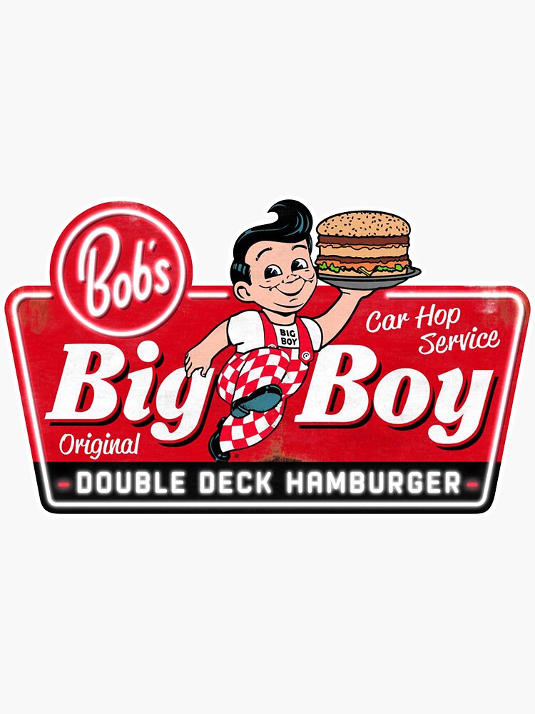 "BOB'S BIG BOY" Sticker by Minannote | Redbubble