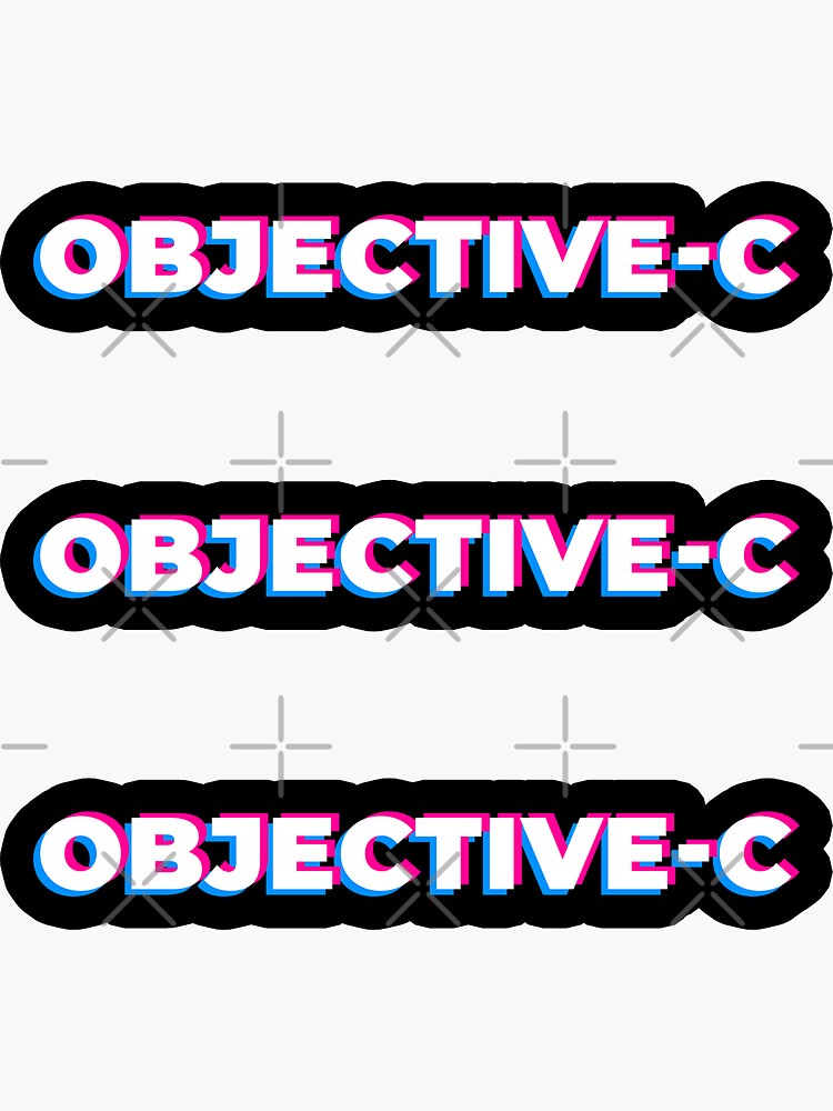 "OBJECTIVE-C Programming Language - Funny Programmer" Sticker for Sale ...