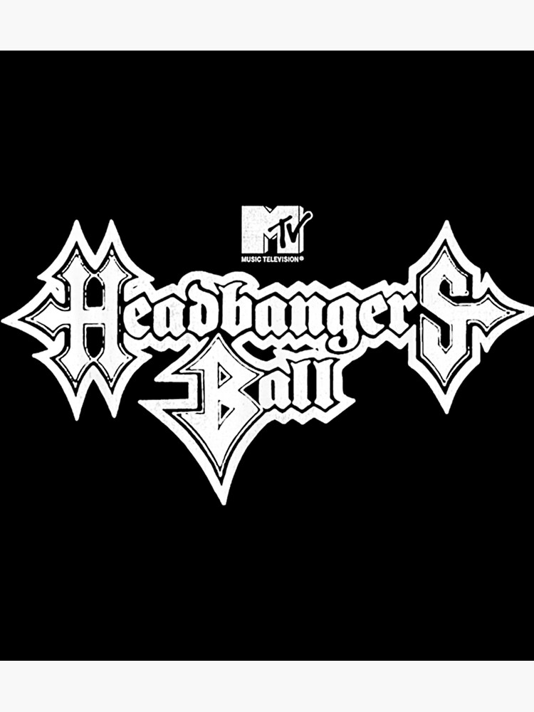 "Headbangers Ball Outline Logo Essential T-Shirt" Poster by stewaales6 ...