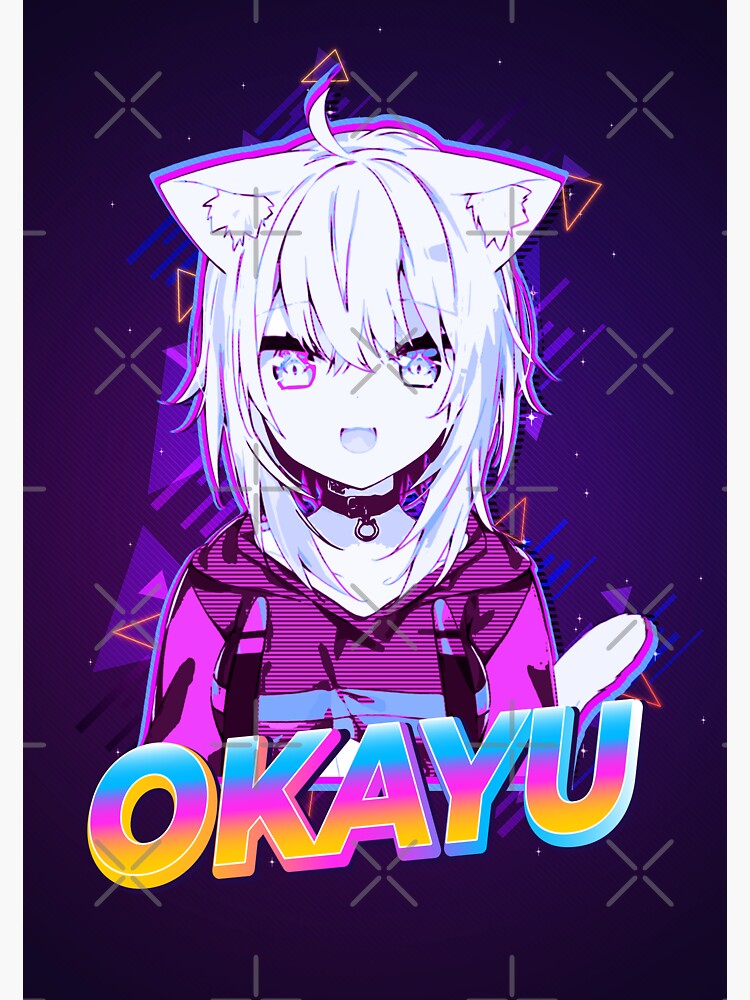 "Nekomata Okayu | Hololive Vtuber" Sticker for Sale by PurpleStudio6 ...