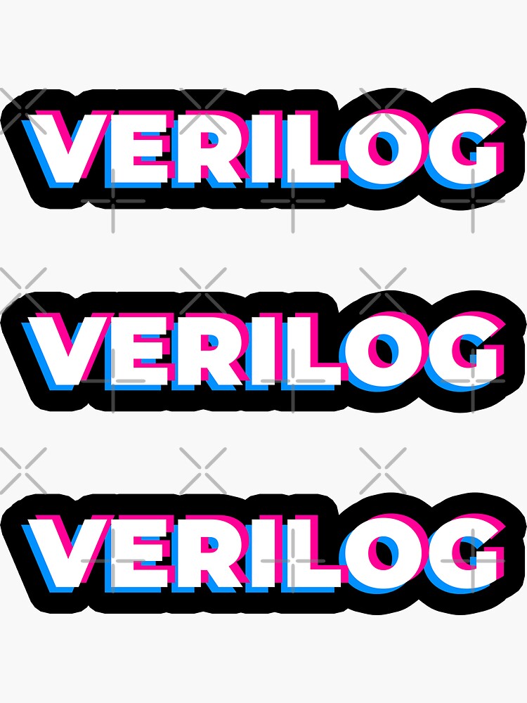 Verilog Programming Language Funny Programmer Sticker By Lagginmatrix Redbubble