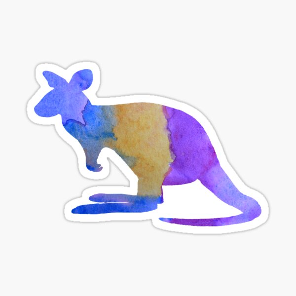 "Kangaroo" Sticker for Sale by BittenByErmines | Redbubble