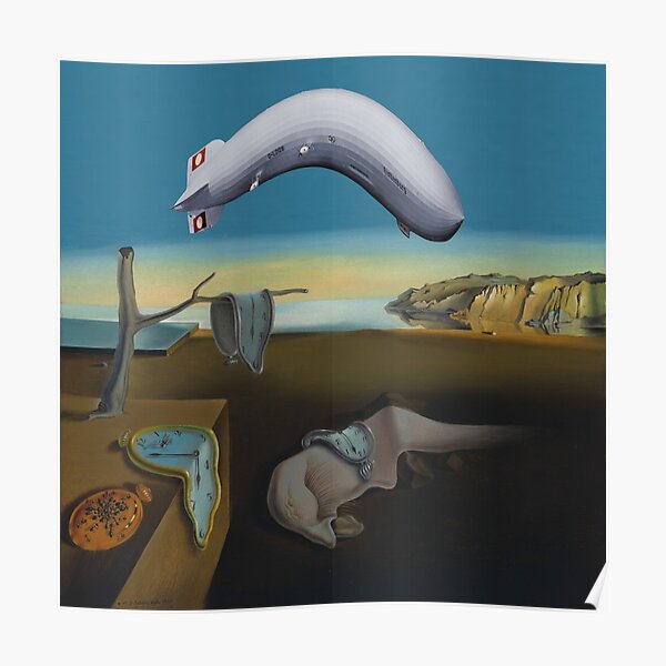 "Salvador Dali’s Persistence of Memory Parody “Persistent Blimp ...