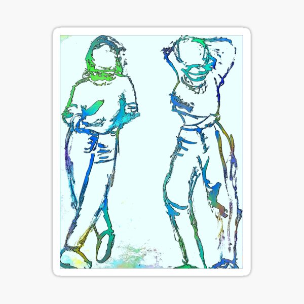 "30 second pose sketches" Sticker by Vimtovix | Redbubble