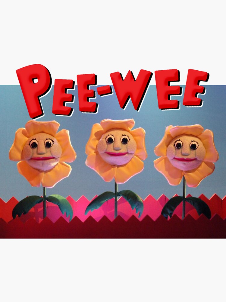 "Pee-Wee Herman Flowers" Sticker by reemagana | Redbubble