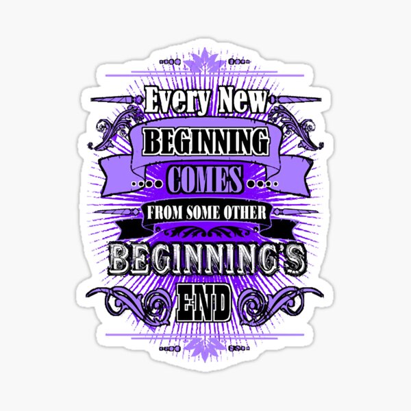 "Every New Beginning ... " Sticker by hanhung496 | Redbubble