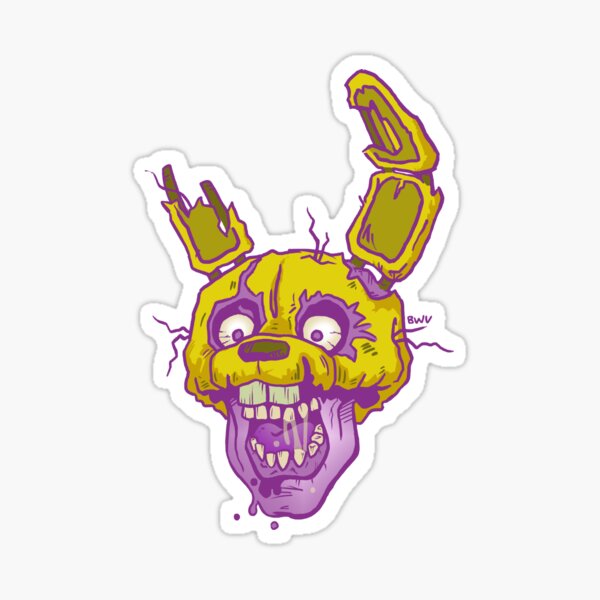 "Burnt Pizzeria Rabbit " Sticker by bwvernon | Redbubble