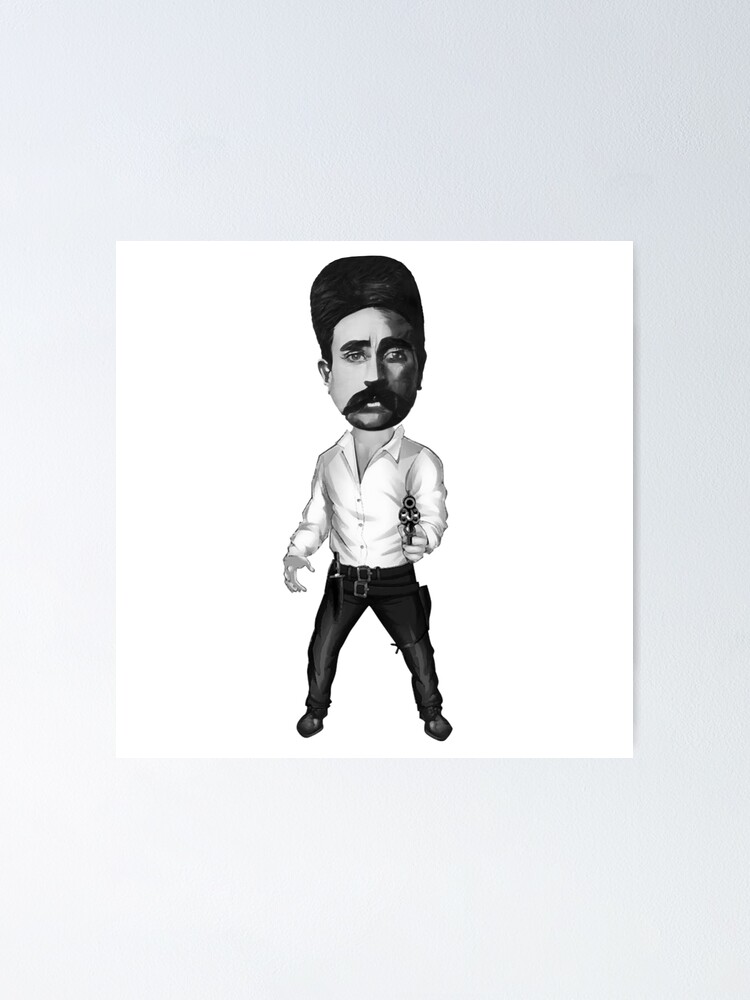 "Sattar Khan Persian hero - Persian art" Poster for Sale by Elbenj ...