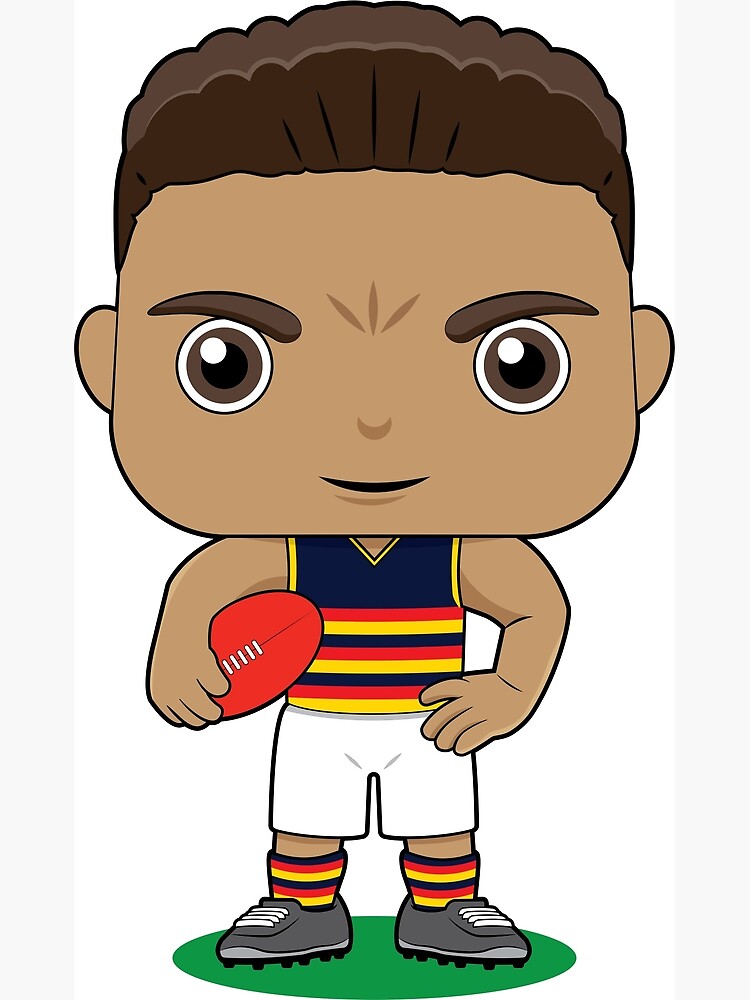 "Crows Footy Player Mascot" Poster for Sale by essjaydesigns | Redbubble