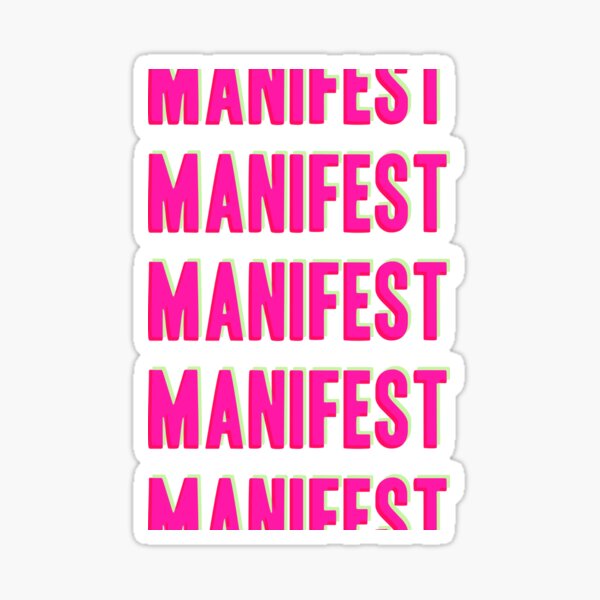 "Manifest - neons " Sticker for Sale by synthesizer | Redbubble