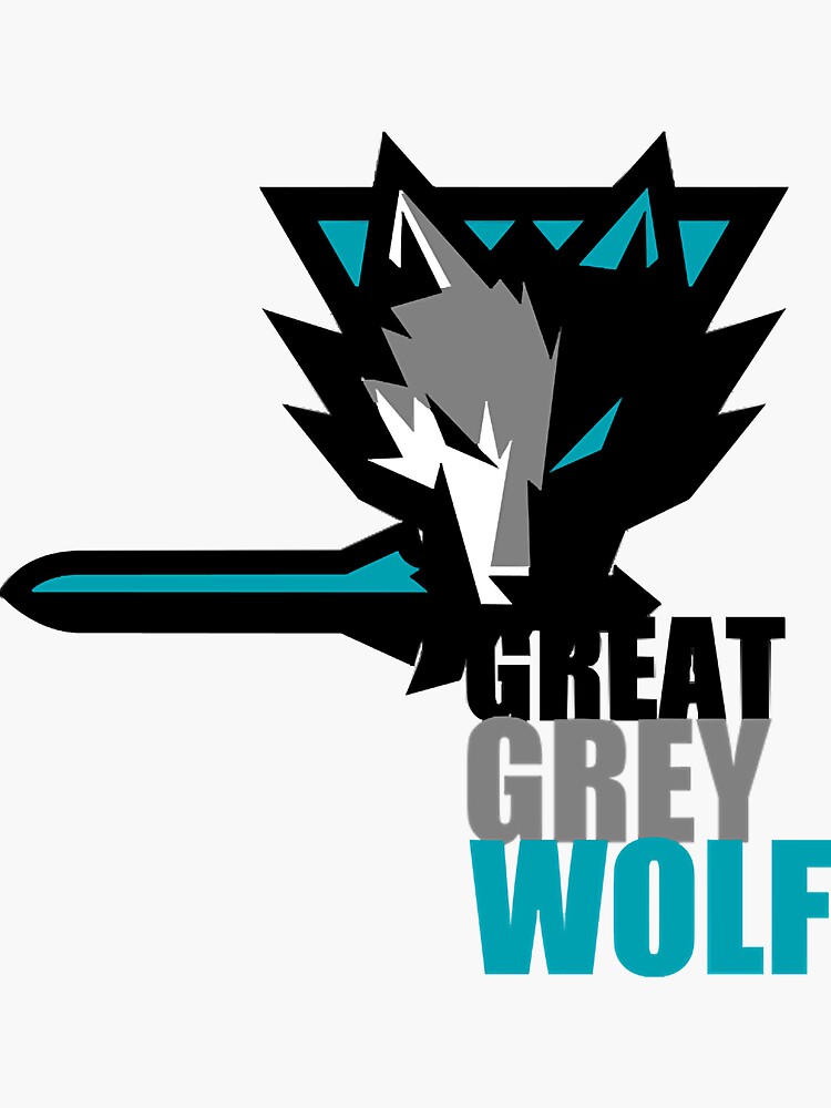 "The Great Grey Wolf " Sticker by ductam2949 | Redbubble