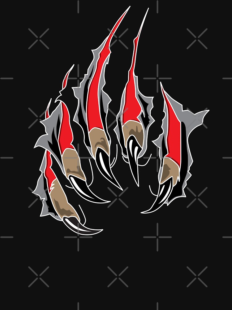 "Ripping Claws" T-shirt for Sale by maniacreations | Redbubble | claws ...