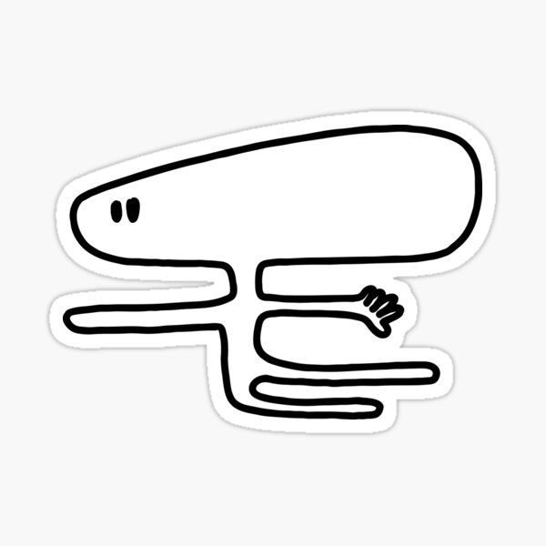 "flying little alien" Sticker by davidsfeir | Redbubble