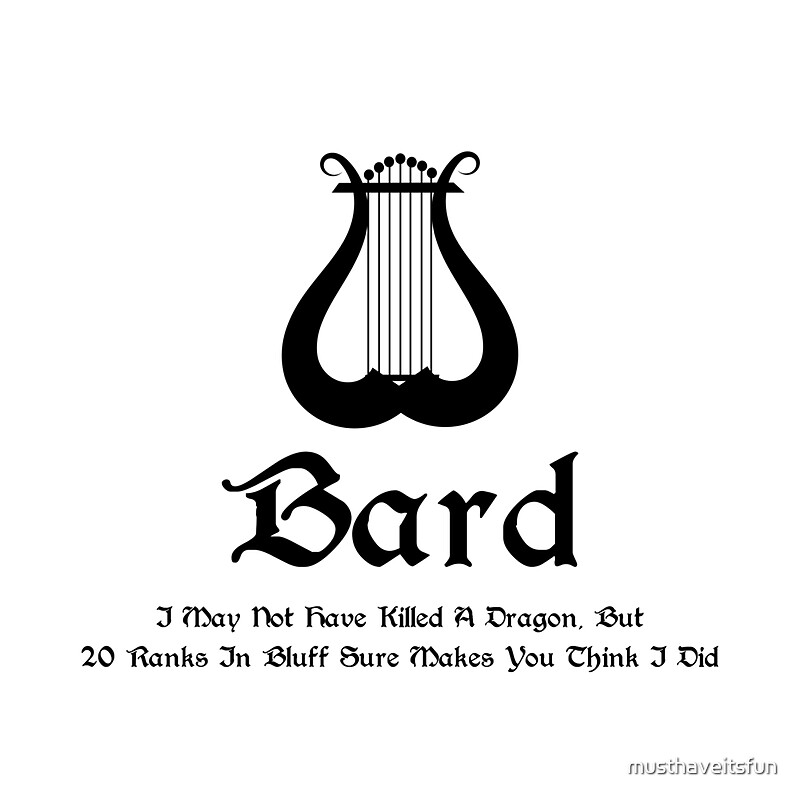 "DnD - Bard" Stickers by musthaveitsfun | Redbubble