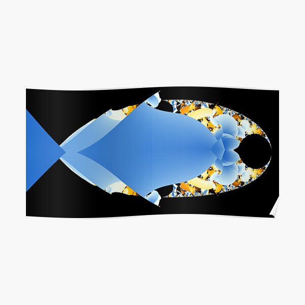 "Fractalistic Fish" Poster by Vuun | Redbubble