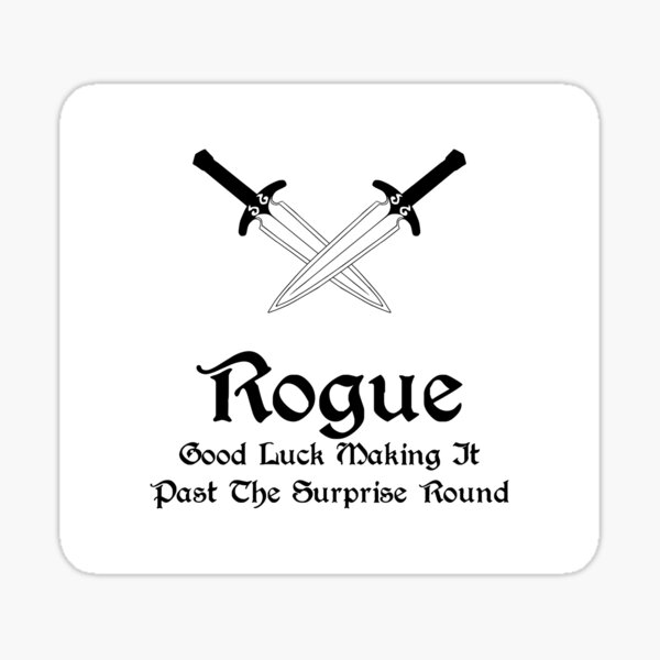 "DnD - Rogue" Sticker for Sale by musthaveitsfun | Redbubble