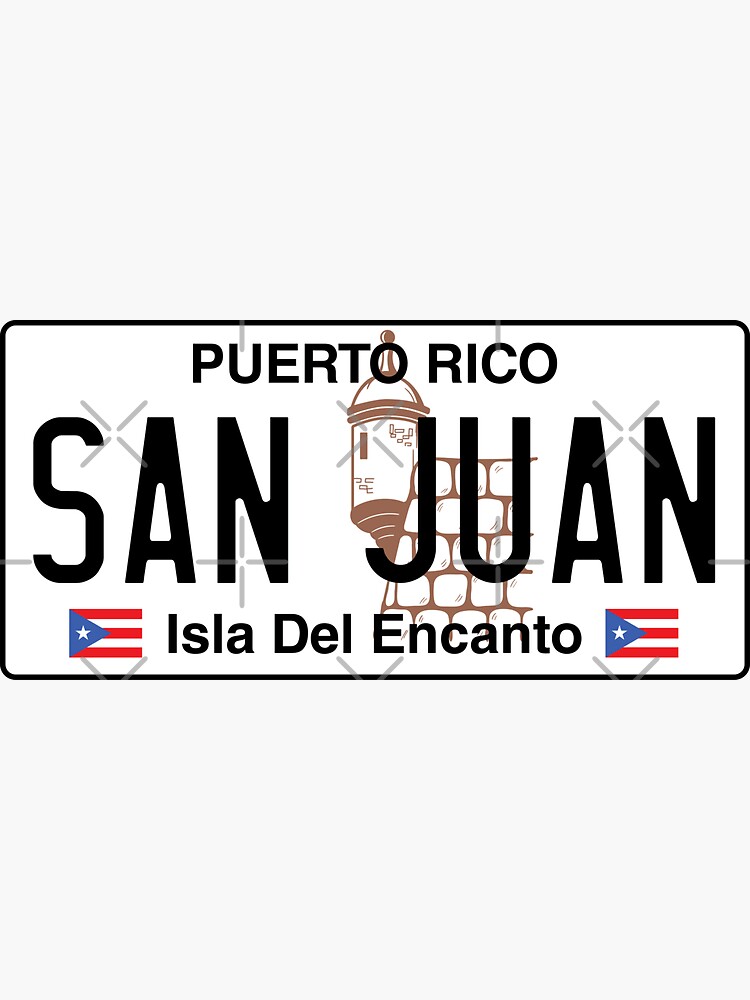 "PR Plate - San Juan" Sticker for Sale by snxworld | Redbubble