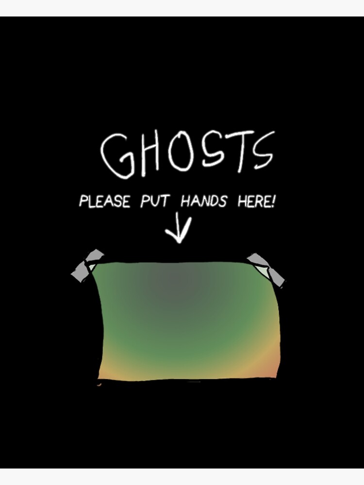 "Funny Hypercolor Ghost Hands Shadow - Ghosts Please Put Hands Here ...