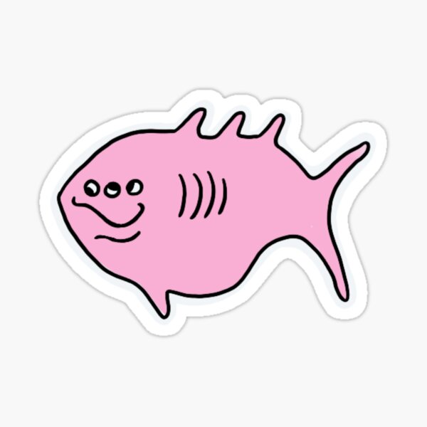"Pink San Pedro Fish " Sticker by somethingxsteph | Redbubble