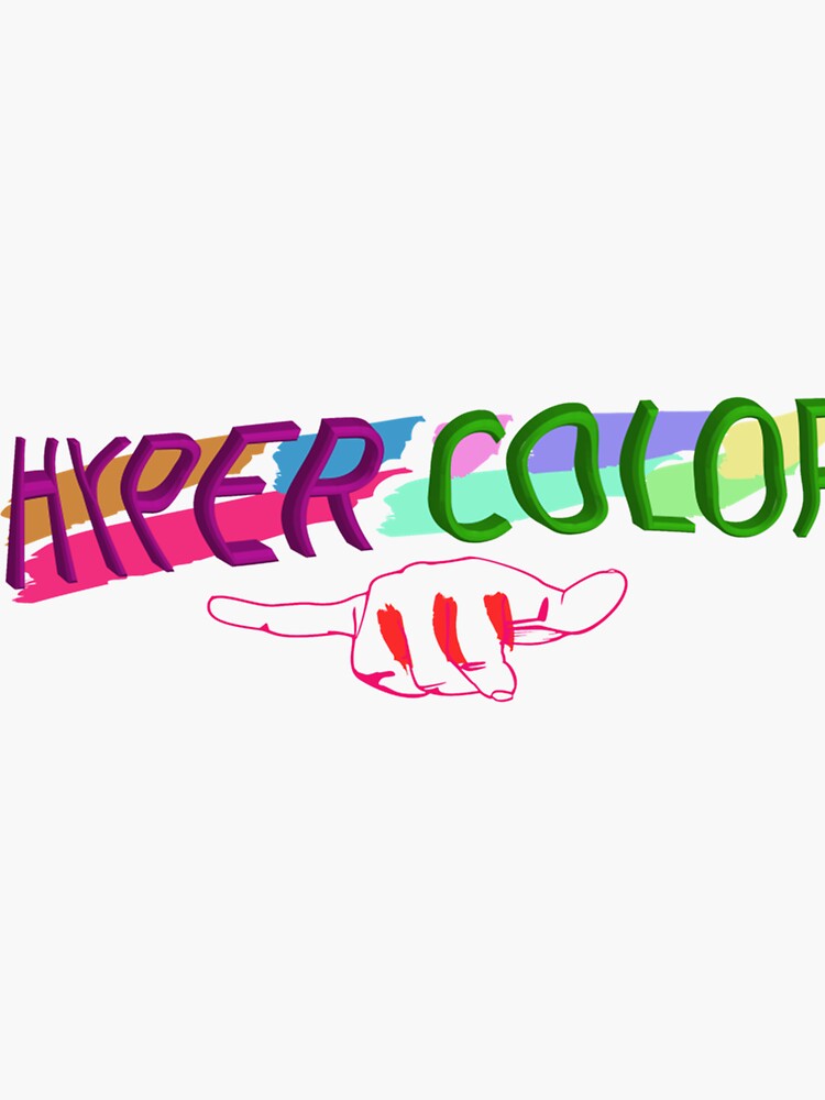 "hyper color 3d " Sticker by tippr5994 | Redbubble