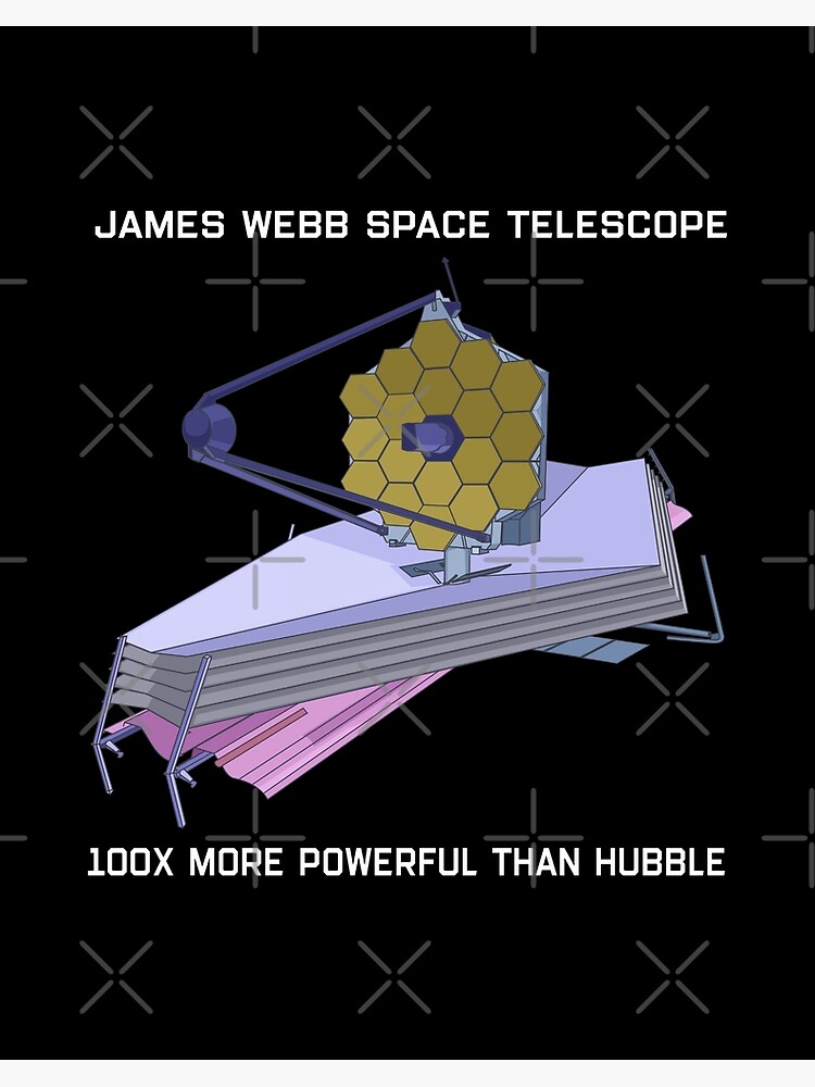 Póster «james Webb Space Telescopr 100 Veces Más Potente Que El Hubble