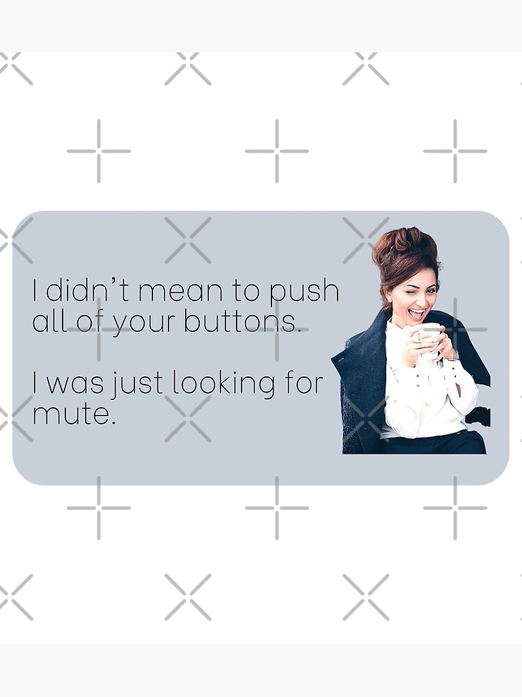 "Mute button | funny quotes | winky face" Poster by Will-buy | Redbubble