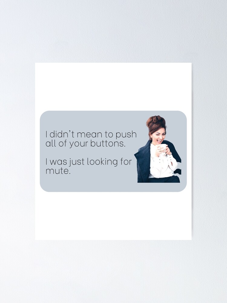 "Mute button | funny quotes | winky face" Poster by Will-buy | Redbubble