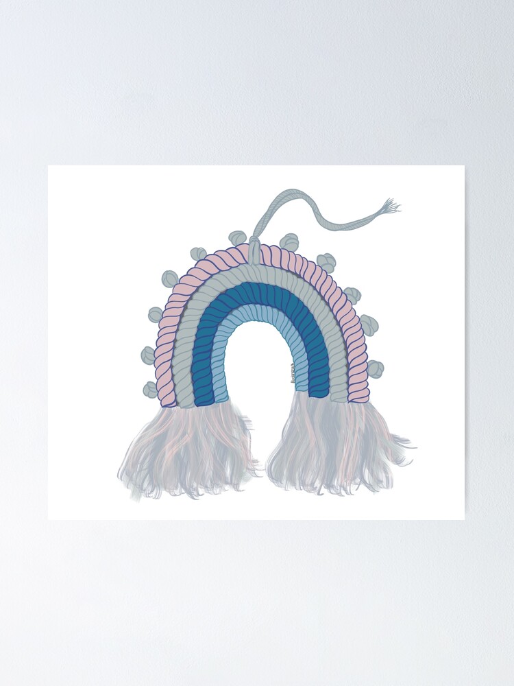 "Macrame Rainbow" Poster for Sale by LordGraceArt | Redbubble