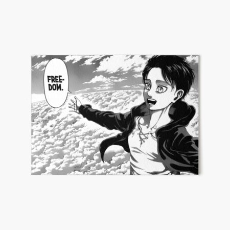 "Eren Freedom Iconic Manga Panel Attack on Titan Shingeki No Kyojin ...