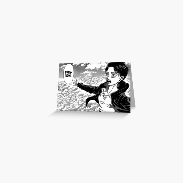 "Eren Freedom Iconic Manga Panel Attack on Titan Shingeki No Kyojin ...